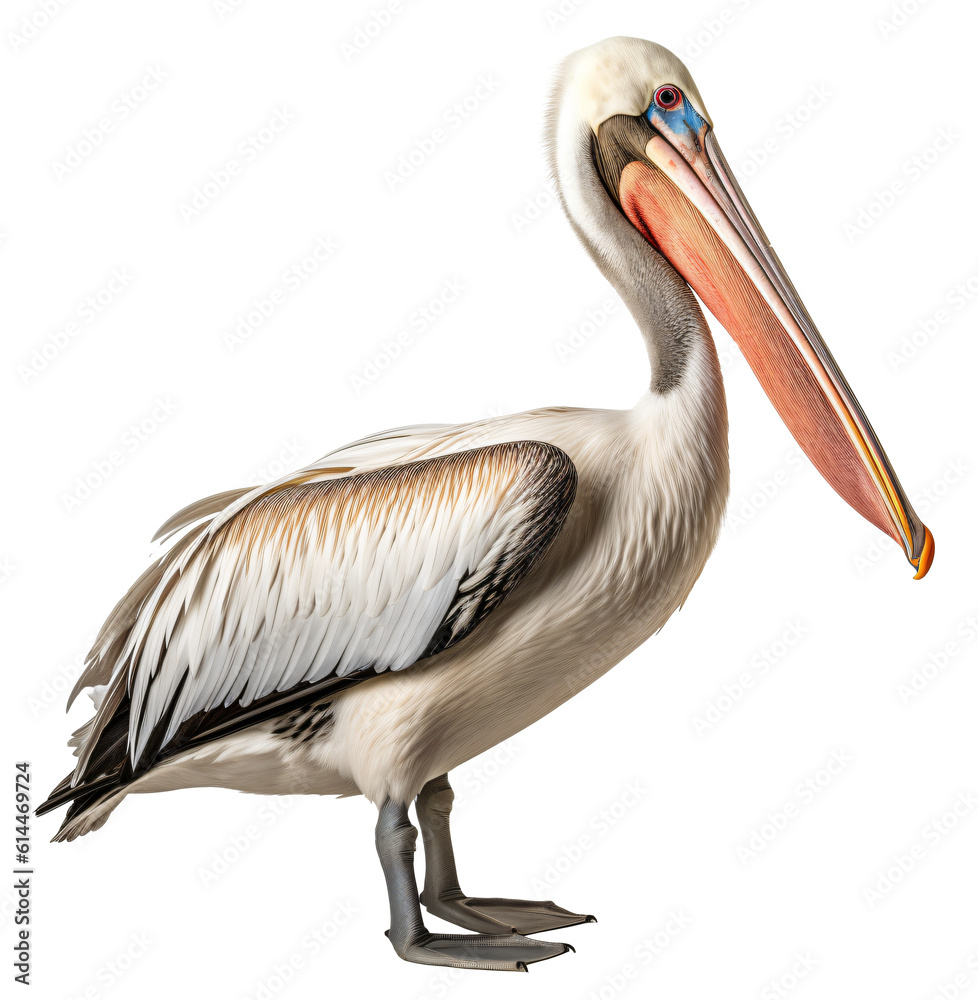 Pelican isolated on the transparent background PNG. AI generative ...