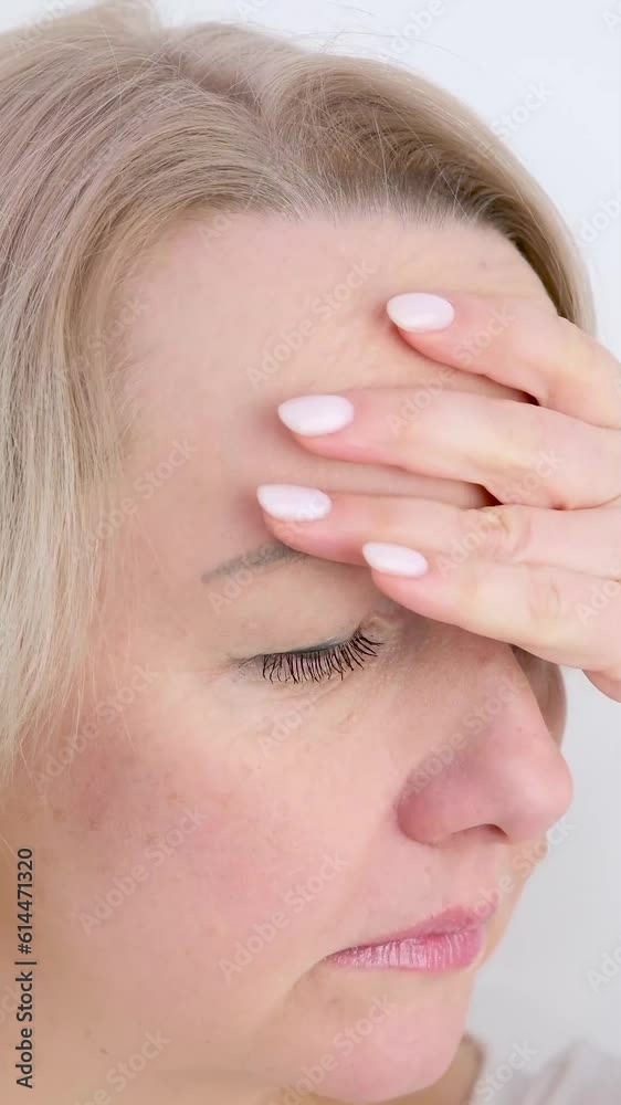 Upset woman age 30-45 crying at home. Sadness concept. Real people ...