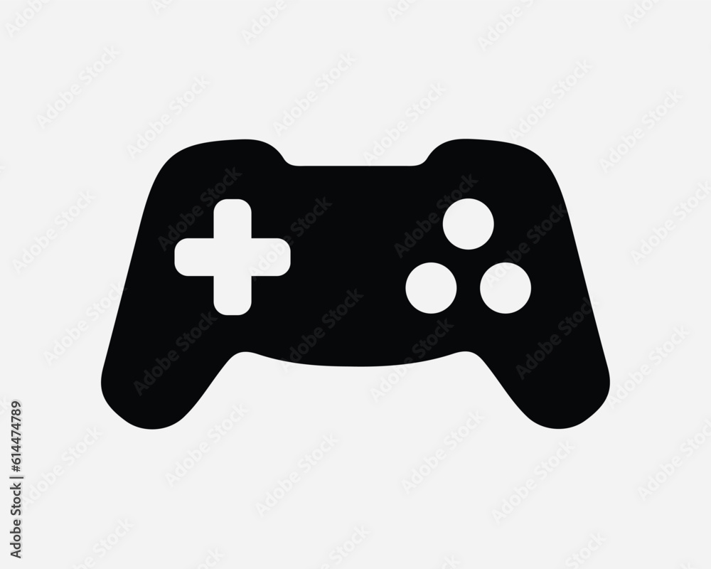 Video Game Controller Icon. Wireless Gaming Console Control Joystick ...