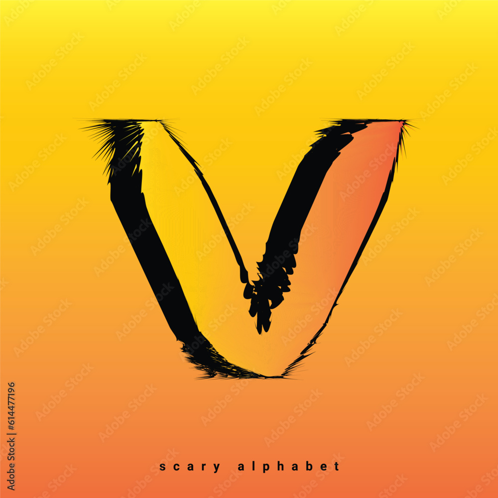 creepy, comic, illustration, graffiti font, scary text, monster, scary ...