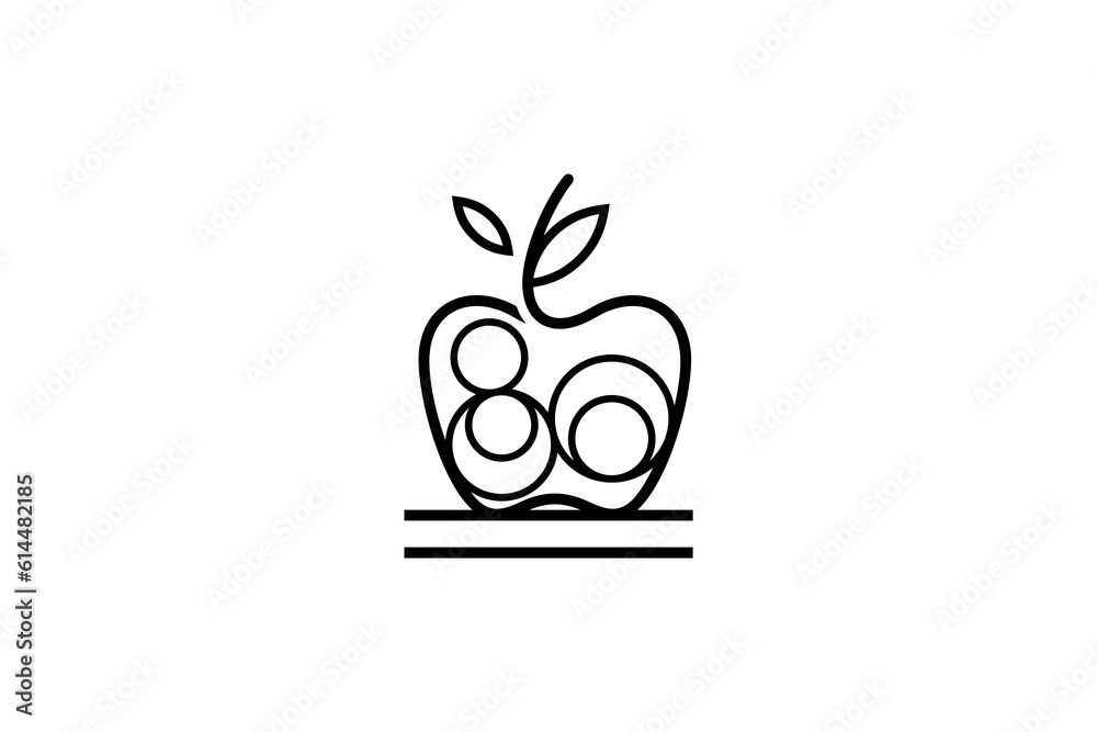 Apple Fruit Template