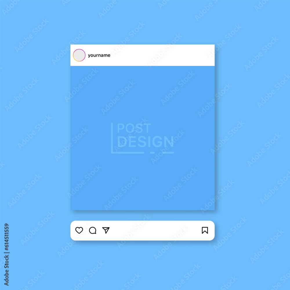 Instagram Post Frame Mockup Template Social Media And Social Network