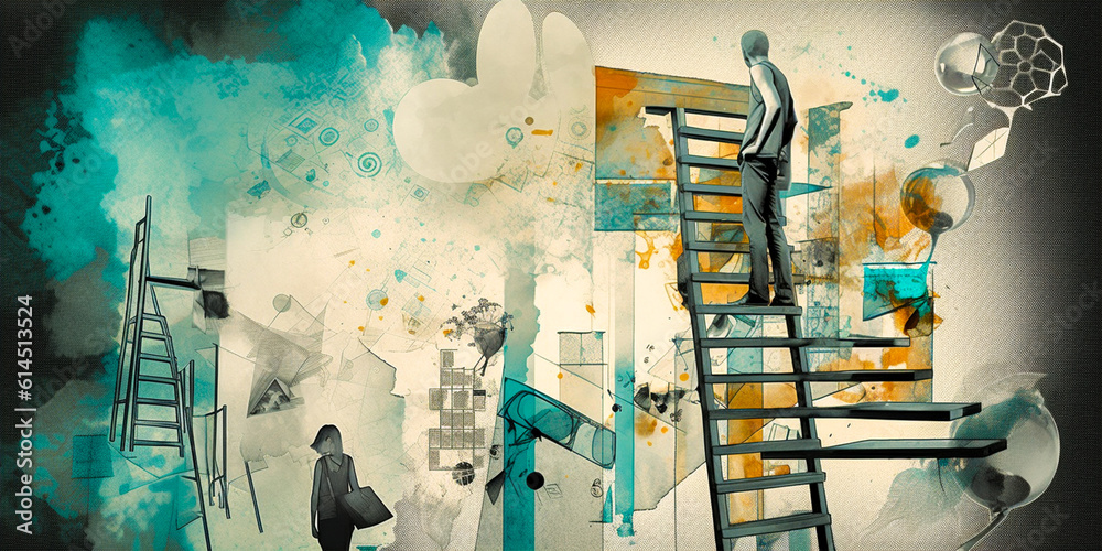 Visual representation of career climbing and digital technologies ...