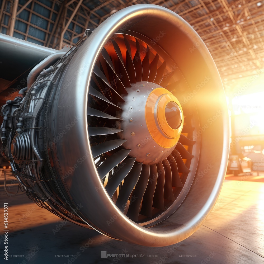 Turbine Engine Profile. Aviation Technologies. Aircraft jet engine ...