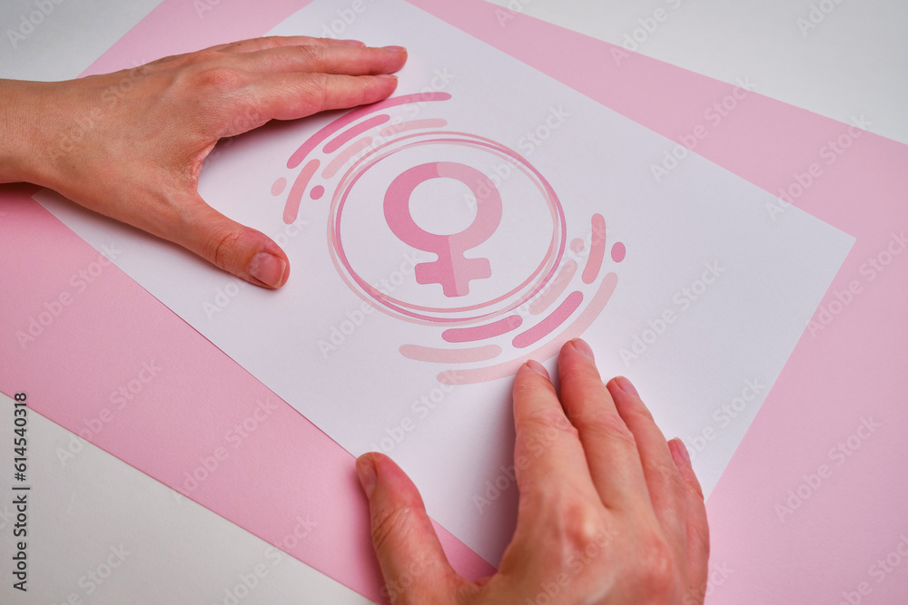 Women's History Month in March. Women's rights and Equality. Girl power ...