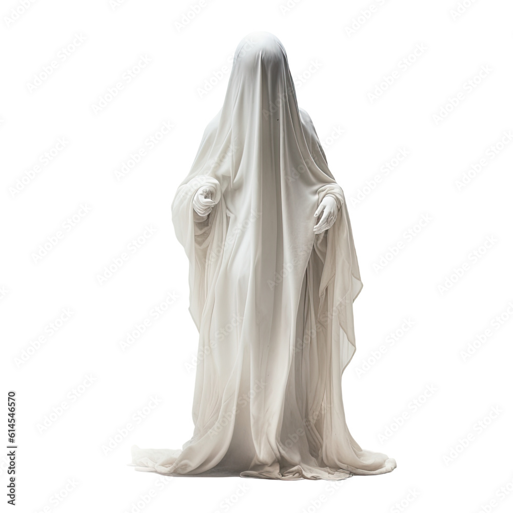 ghost figure isolated on a transparent background, generative ai Stock ...