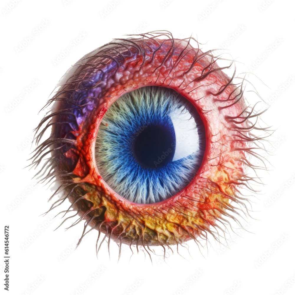 monsters eye isolated on a transparent background, generative ai Stock ...