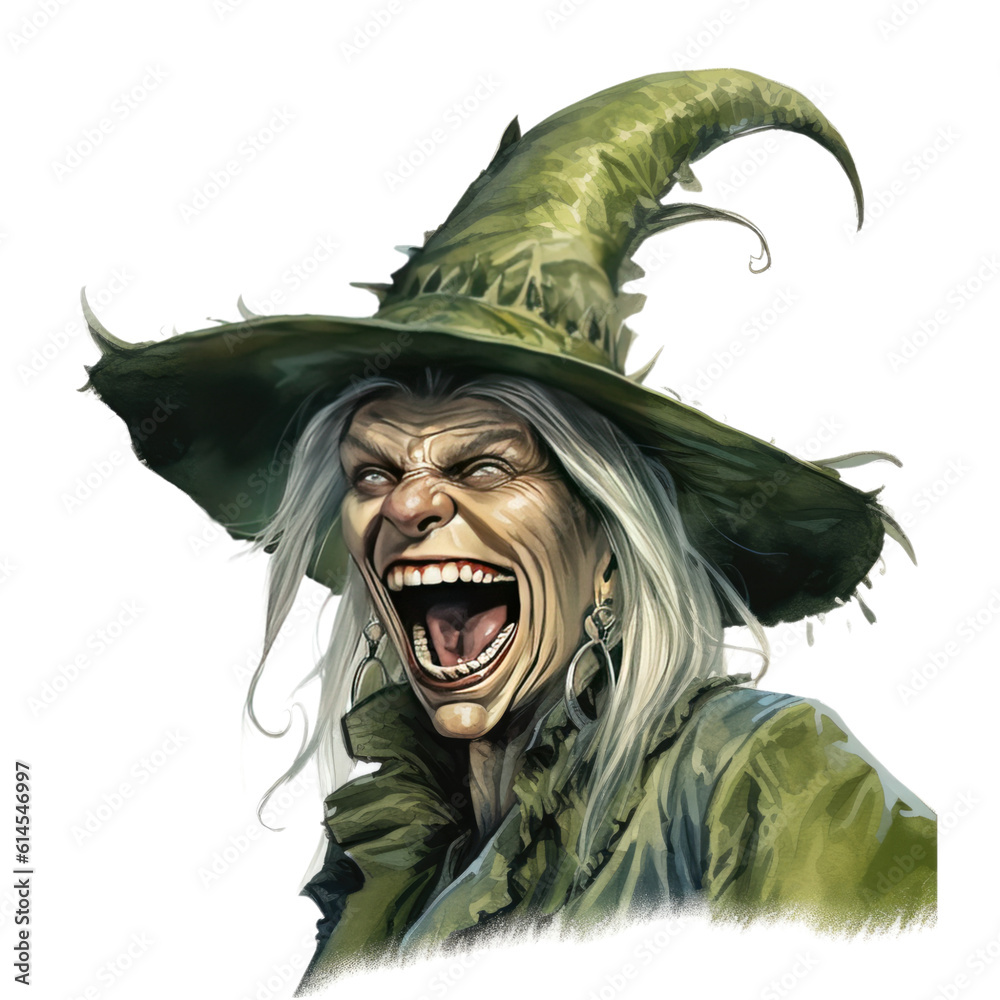 wicked witch isolated on a transparent background, generative ai Stock ...