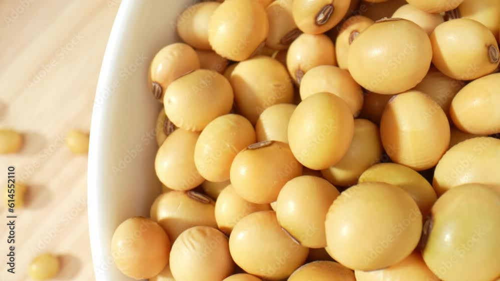 A mesmerizing macro video captures the beauty of soybeans, glistening ...