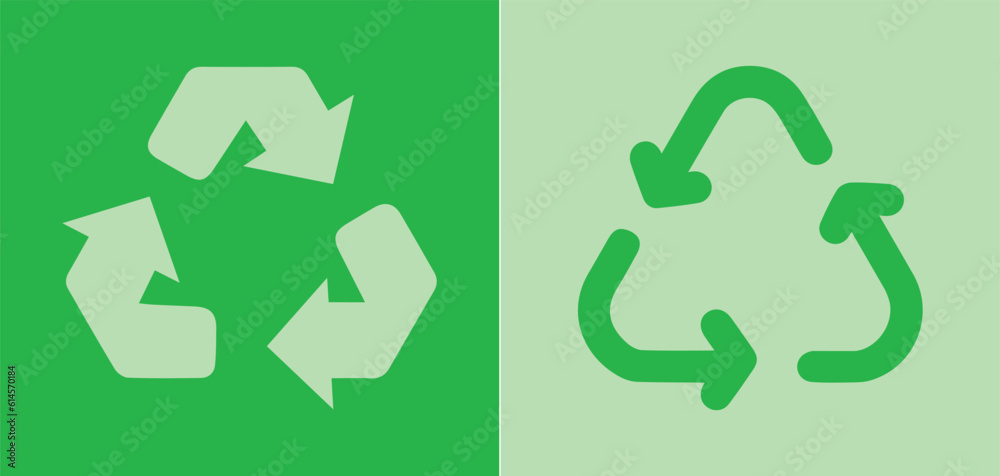 Symbol, recycling icon. packaging, green label, returnable. vector ...