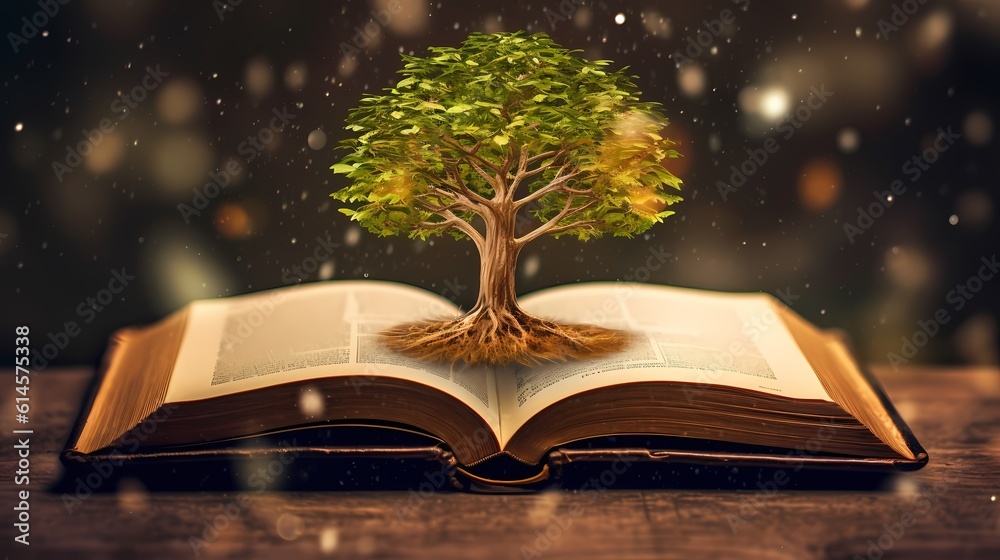 planting seed tree of knowledge and wisdom in the opening book ...