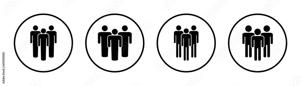 People icon set illustration. person sign and symbol. User Icon vector ...