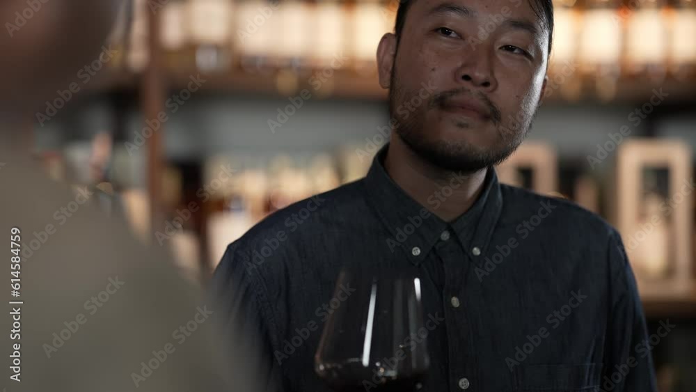 Night Club Concept Of 4k Resolution Asian Business Men Having A