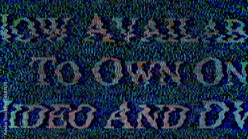 VHS effect applied over "Now Available to Own on Video and DVD" bumper ...