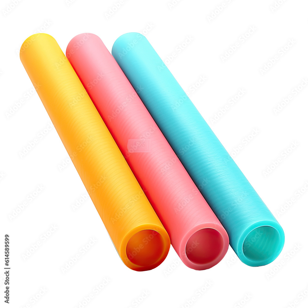 pool noodles isolated on a transparent background, generative ai Stock ...