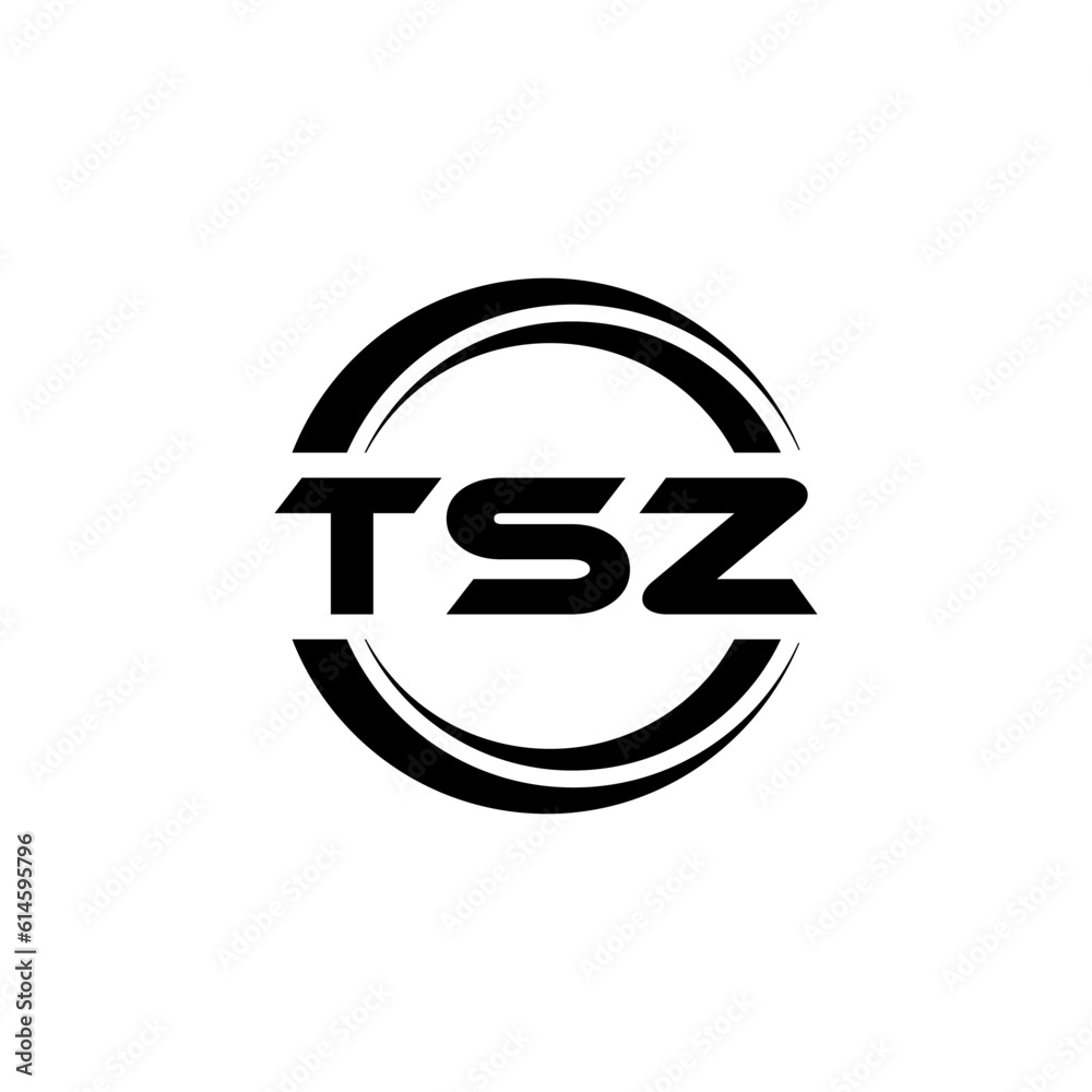 TSZ letter logo design with white background in illustrator, vector ...
