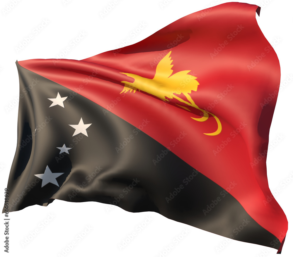 flag of Papua New Guinea Stock Illustration | Adobe Stock