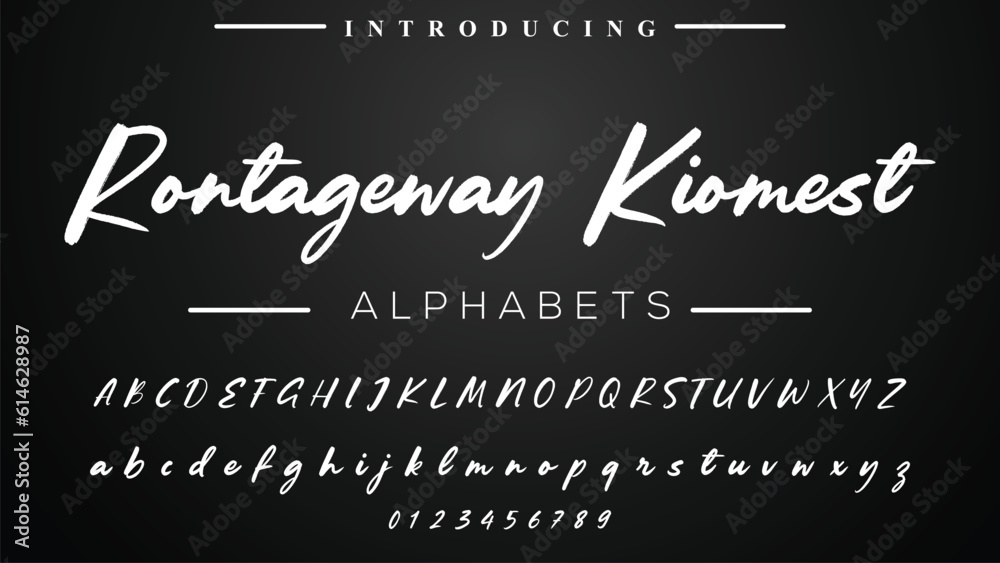 Signature Font Calligraphy Logotype Script Font Type Font lettering ...