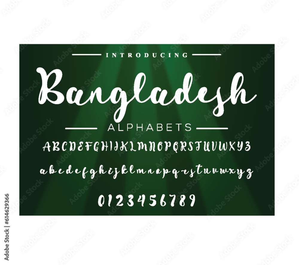 Hand drawn vector alphabet. Script font. Isolated letters written with marker, ink. Calligraphy ...