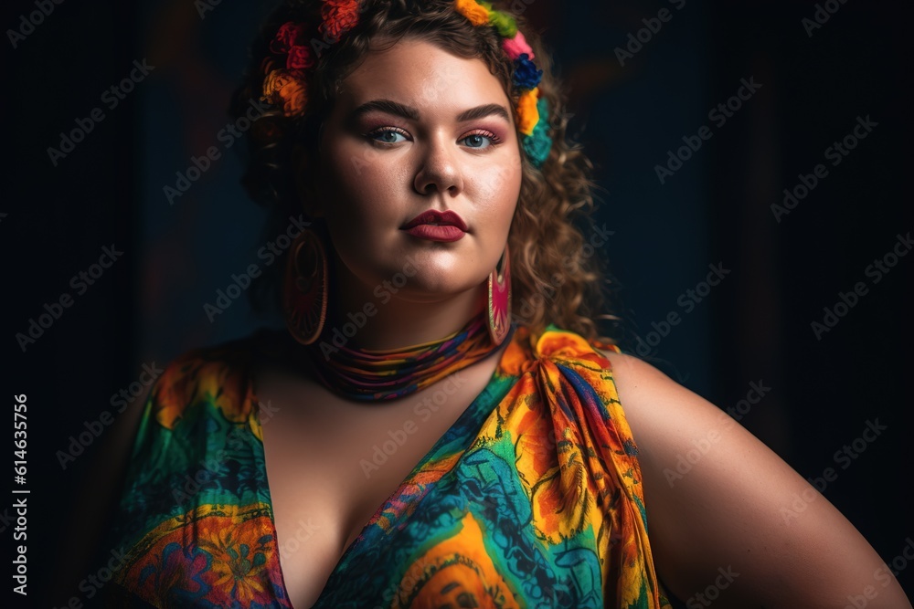 Empowering plus size women as fashion models. Generative AI, Generative ...