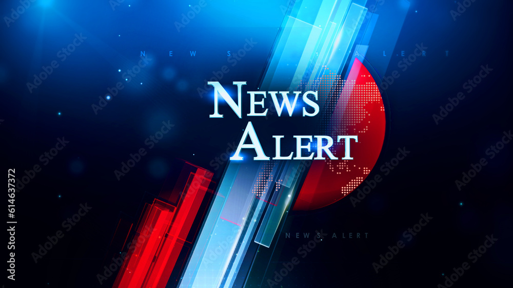 News Alert 3D rendering background is perfect for any type of news or ...