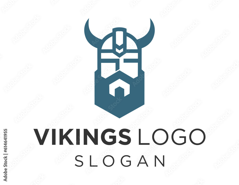 Logo design about Vikings on a white background. made using the ...