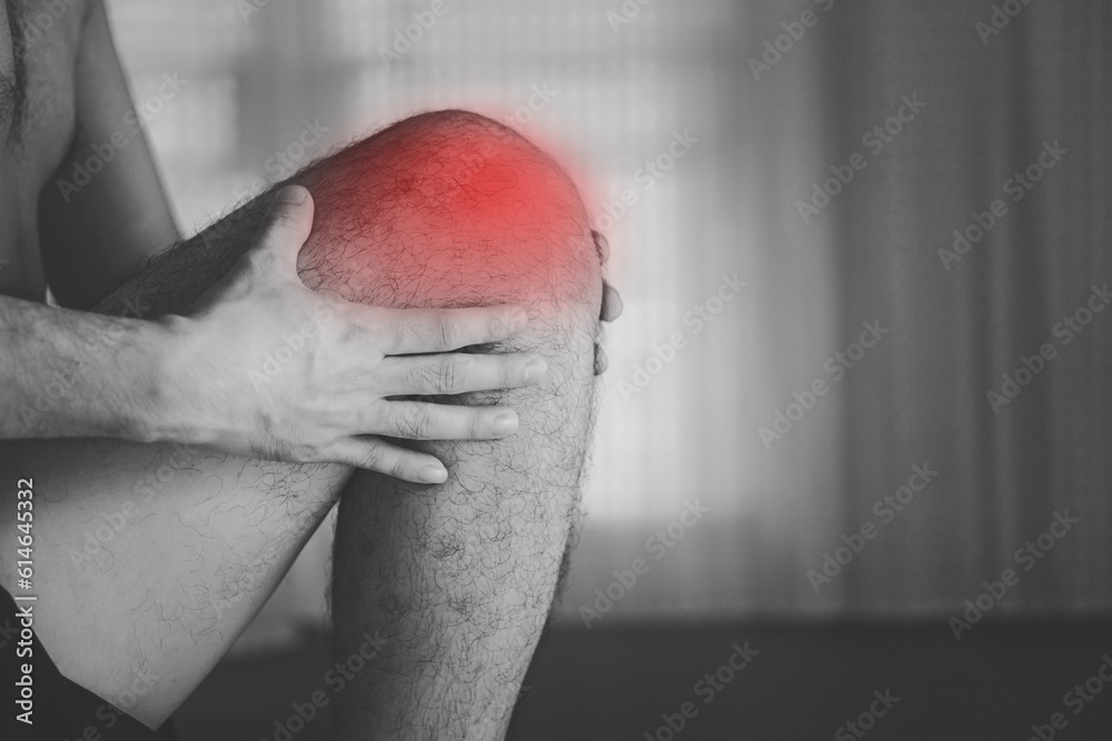 knee injury in humans .knee pain,joint pains people medical, mono tone ...