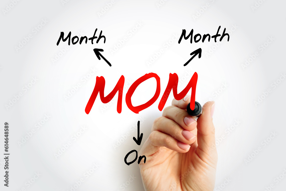 MOM Month On Month - comparing data from one month to the previous ...