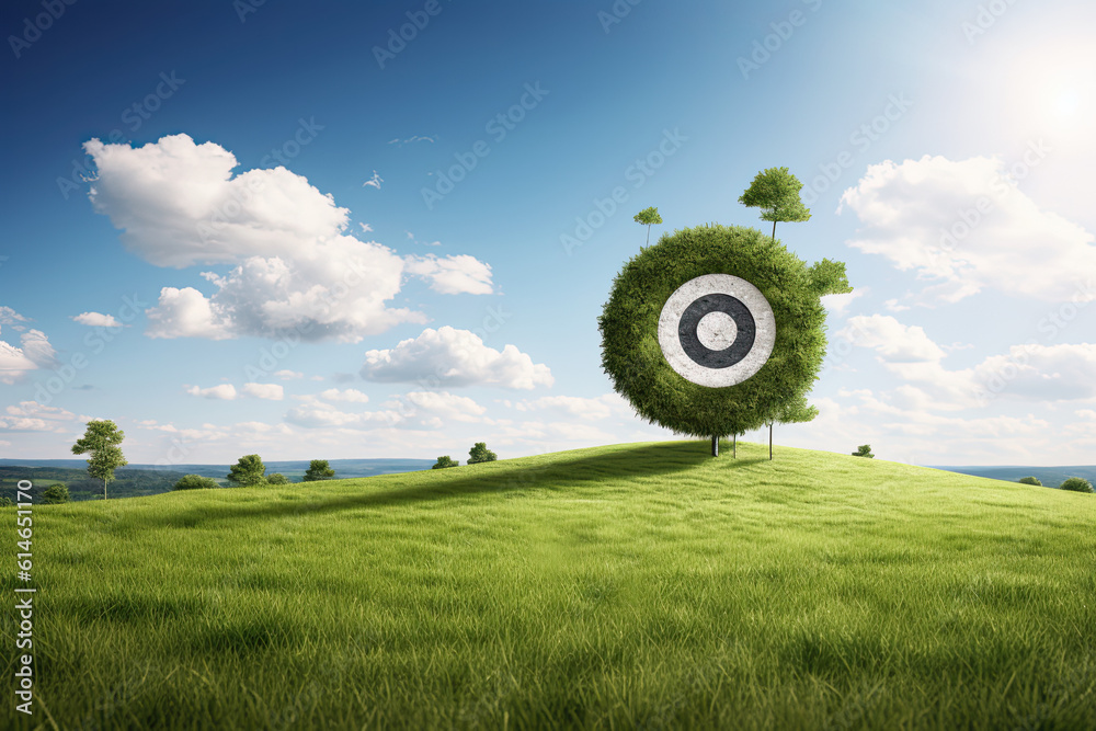 Generative AI-guided arrow hits the mark in scenic target illustration ...