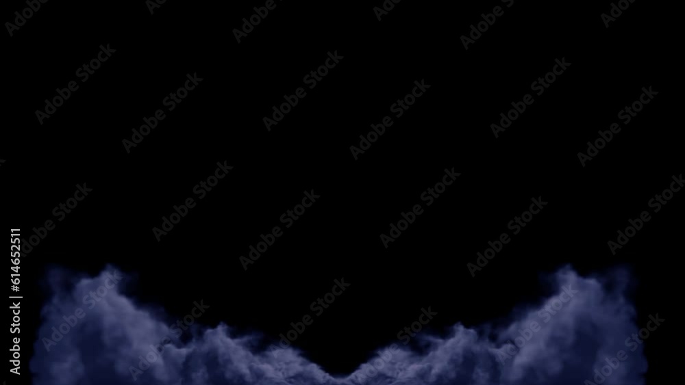 Smoke explosion on black background 4k footage, Smoke animation footage ...