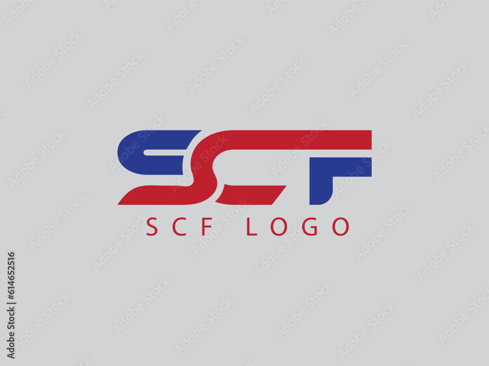 SCF Professional.degital.typography.initial.simbol logo.Abstract,modren ...