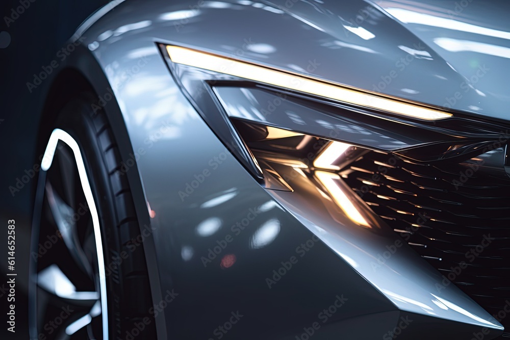 Frontal view, Vision of the Future: A mesmerizing close-up on the ...