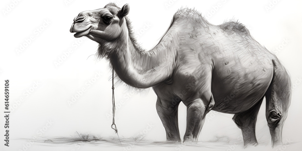 Animal Drawings for Eid ul Adha: Cute Camel Sketch Pencil Sketch of ...