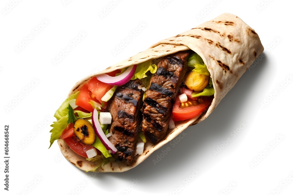 shawarma turkish food Stock Illustration | Adobe Stock