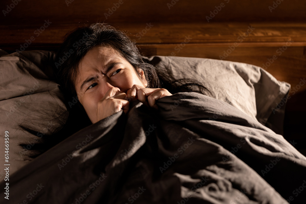 Female patient suffering from visual hallucination,auditory ...