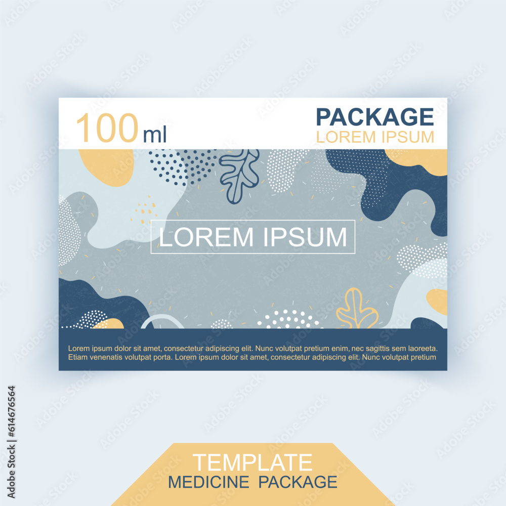 Medicine packaging template. Modern minimalist background pattern ...