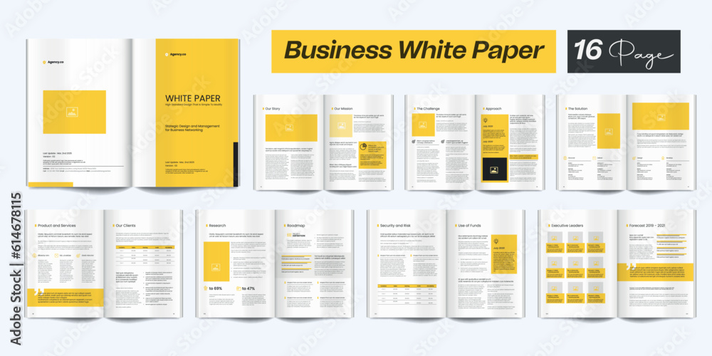 White Paper Template White Paper Layout White Paper Design Template ...