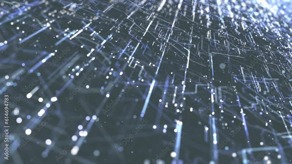 Abstract Digital Data Hitech Background/ 4k animation of an abstract ...