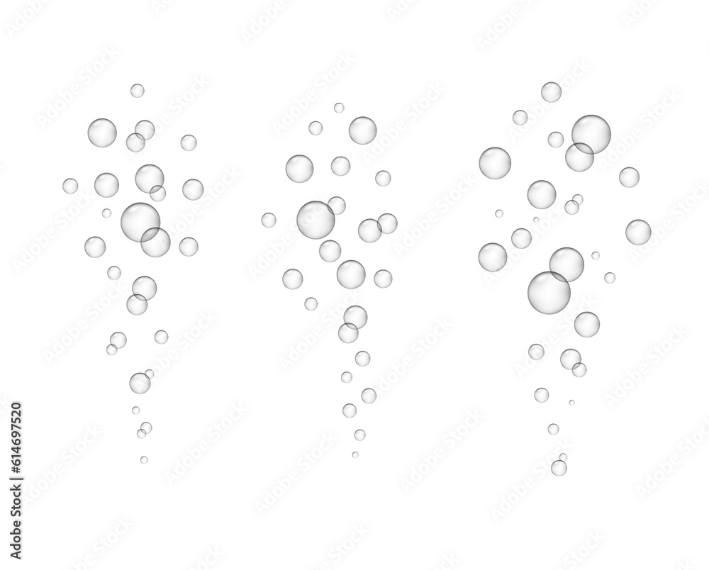 Bubble fizz water vector champagne soda sparkle underwater bubbles ...