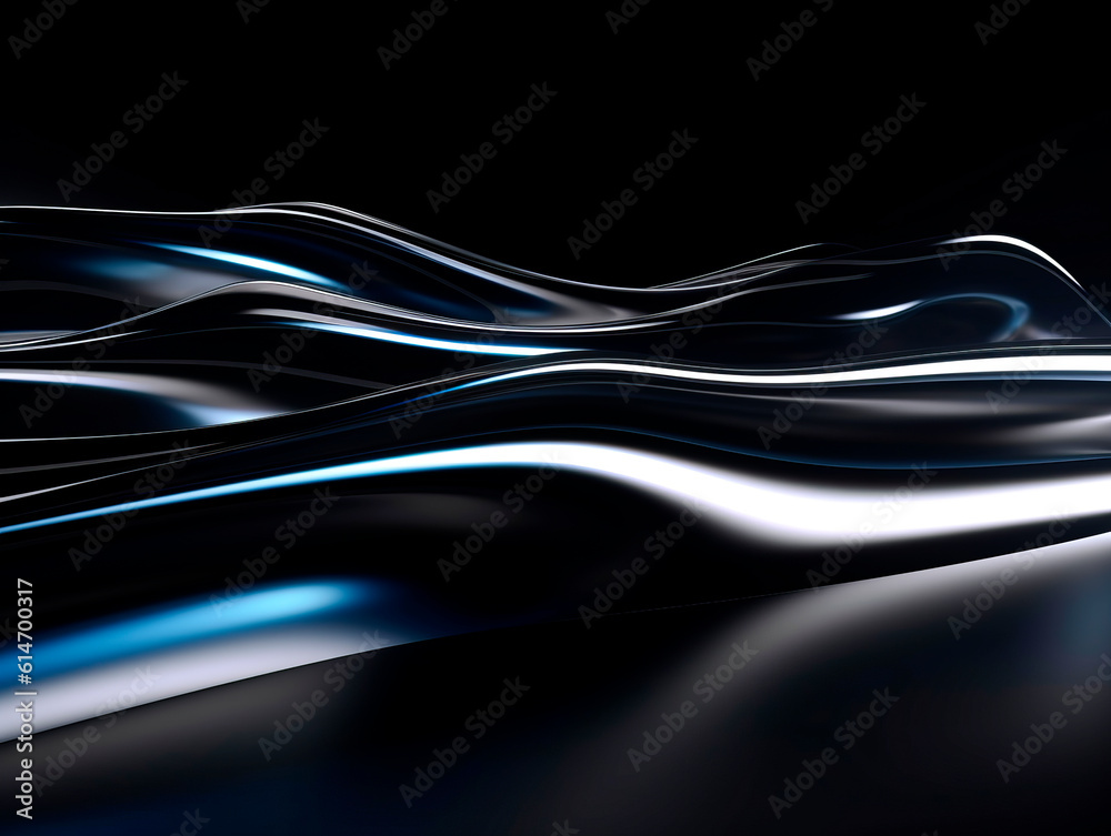 Blue neon texture. Wavy background. Interior wall decoration panel ...