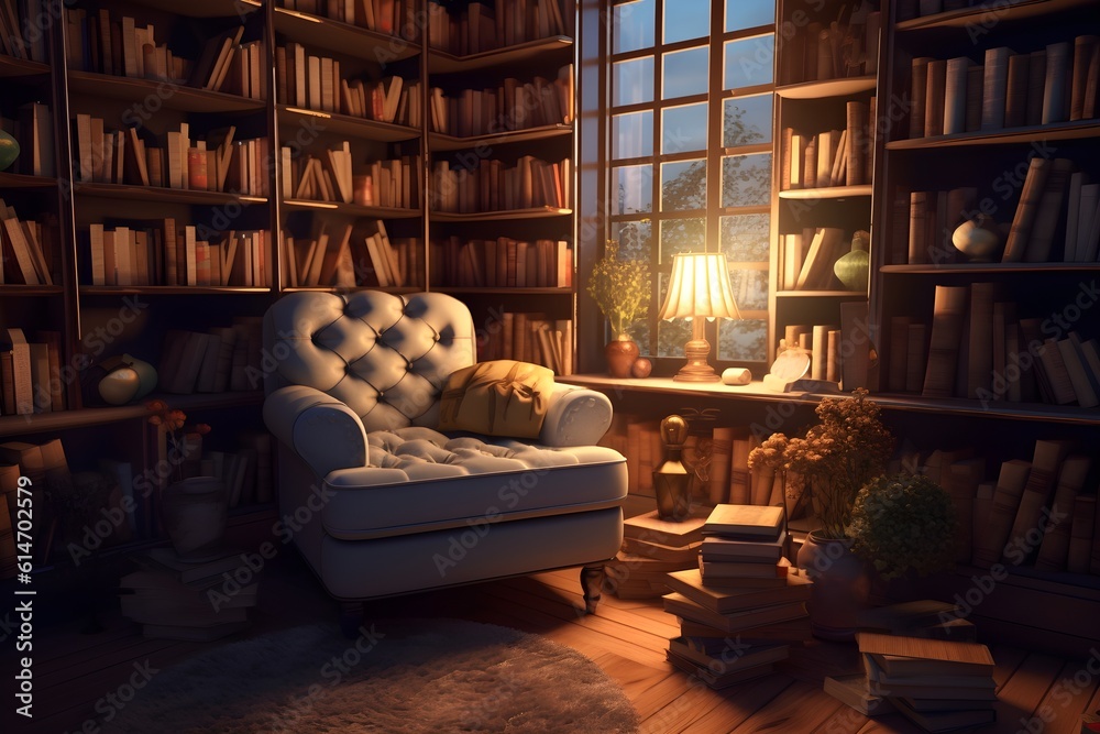 Inspirational Book Nook: An inviting and cozy photograph of a book nook ...