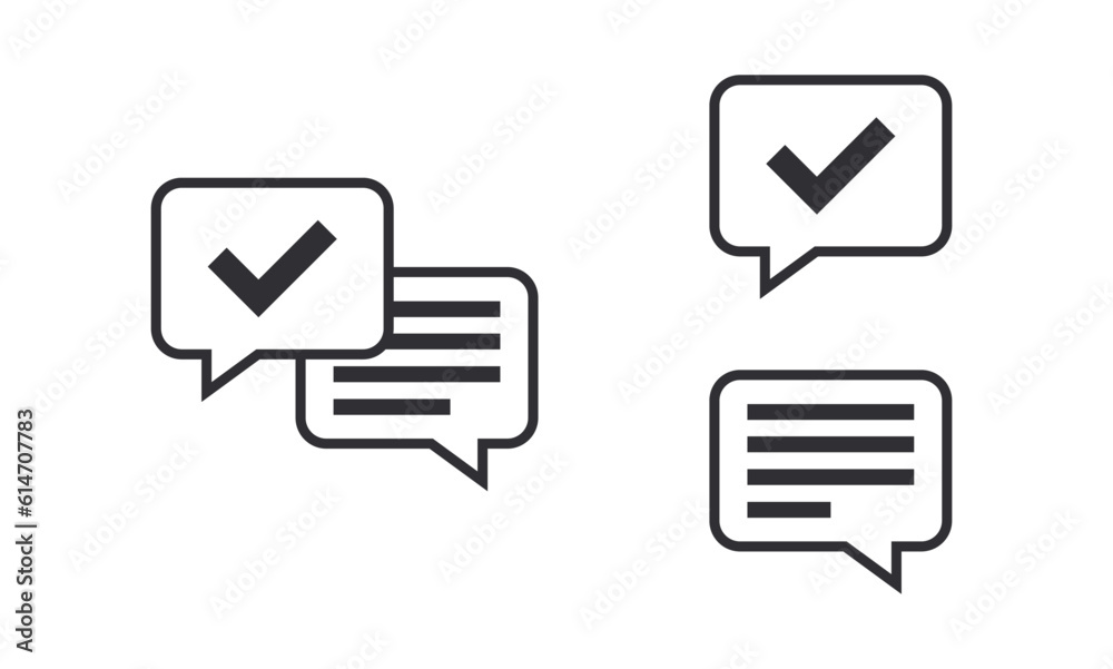 Message bubble. Bubble template. Speech bubble. Chat sign ...