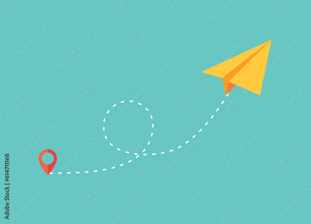 Paper plane isolated vector icon set. Origami paper airplane ...