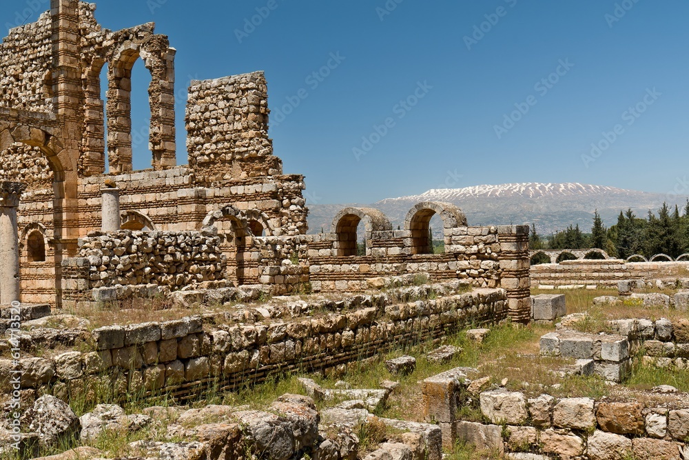 Anjar city was founded in the 8th century. Since 1984, the ruins of the ...