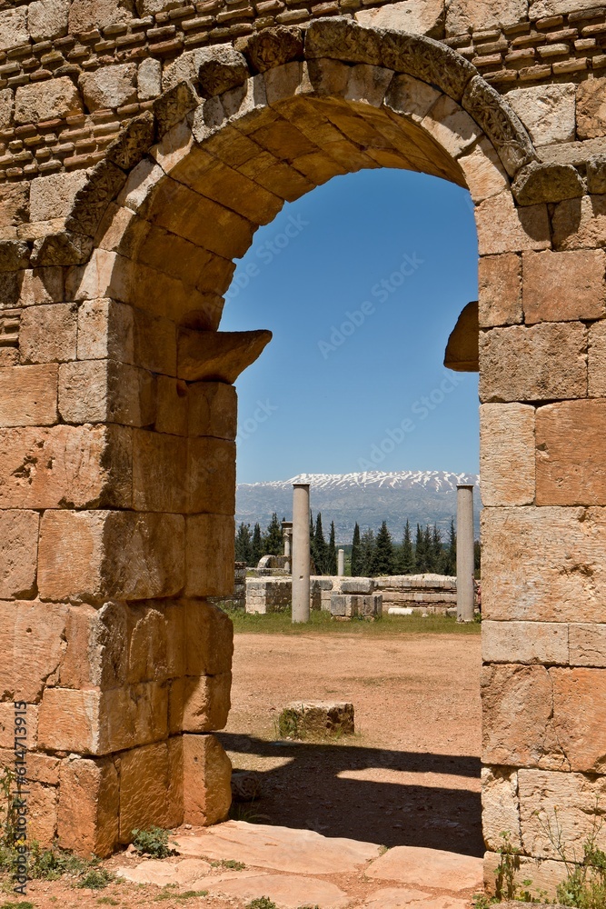 Anjar city was founded in the 8th century. Since 1984, the ruins of the ...