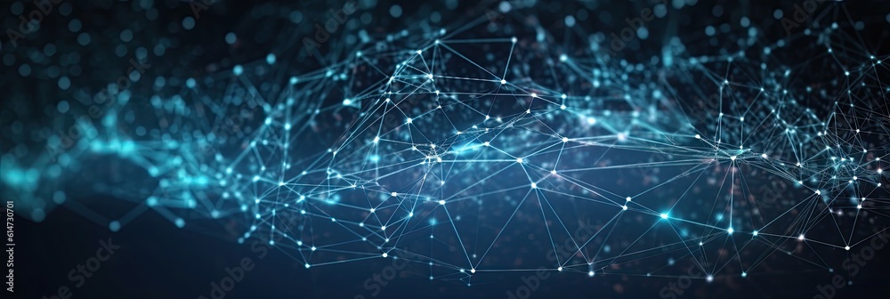 network connection and digital data background concept banner wallpaper ...