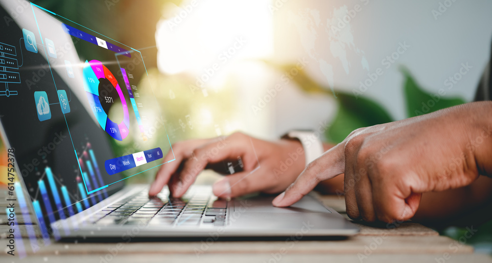 Analyst working with Business Analytics and Data Management System on ...