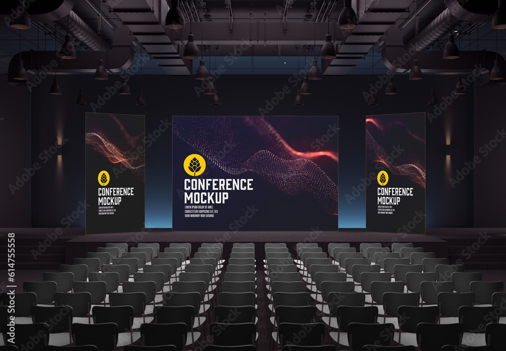 Presentation Hall Mockup Stock Template | Adobe Stock