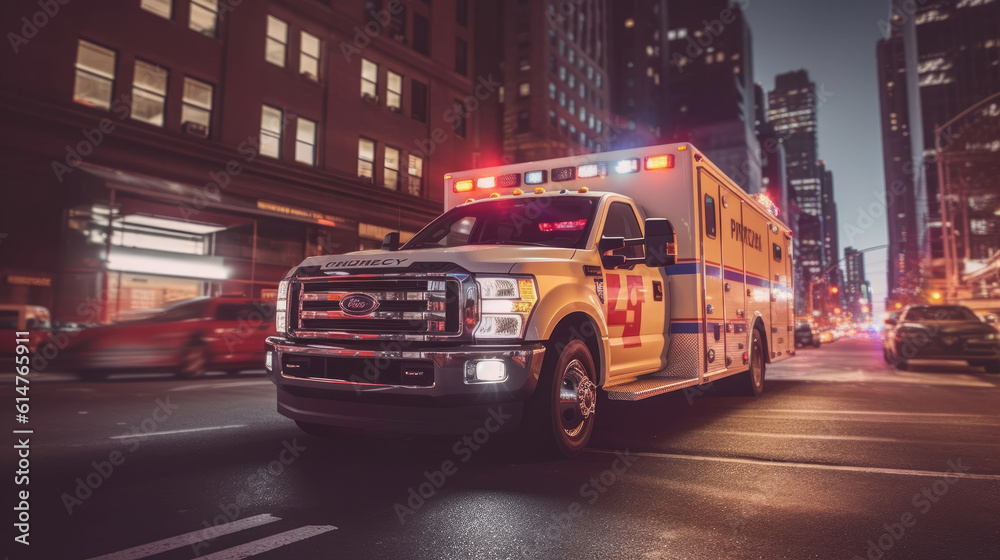 Ambulance rescue van on highway. Ambulance Vehicle Truck. Ambulance ...