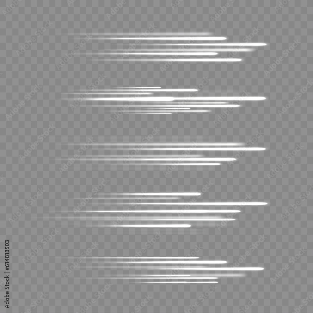 Vector magic glowing star light effect with neon blurred curved line. Sparkling translucent ...